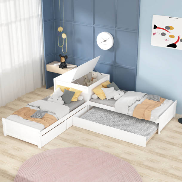 Harriet Bee Eudelia Solid Wood Storage Bed | Wayfair