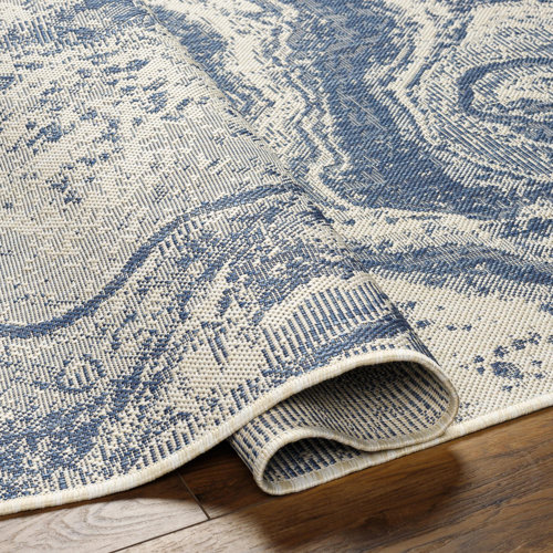 Ivy Bronx Abstract Indoor/Outdoor Rug | Wayfair
