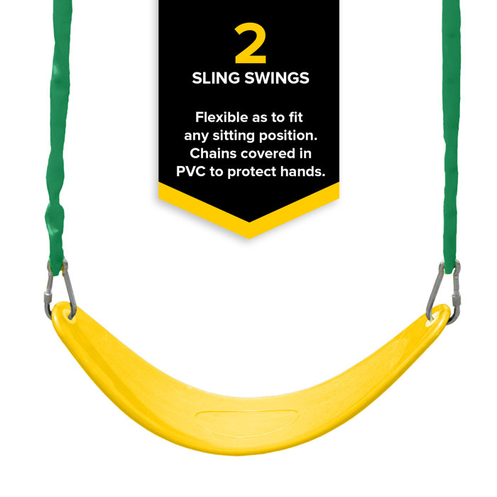 Sportspower Pine Hill Wooden Swing Set with Lifetime Warranty on 8 ...