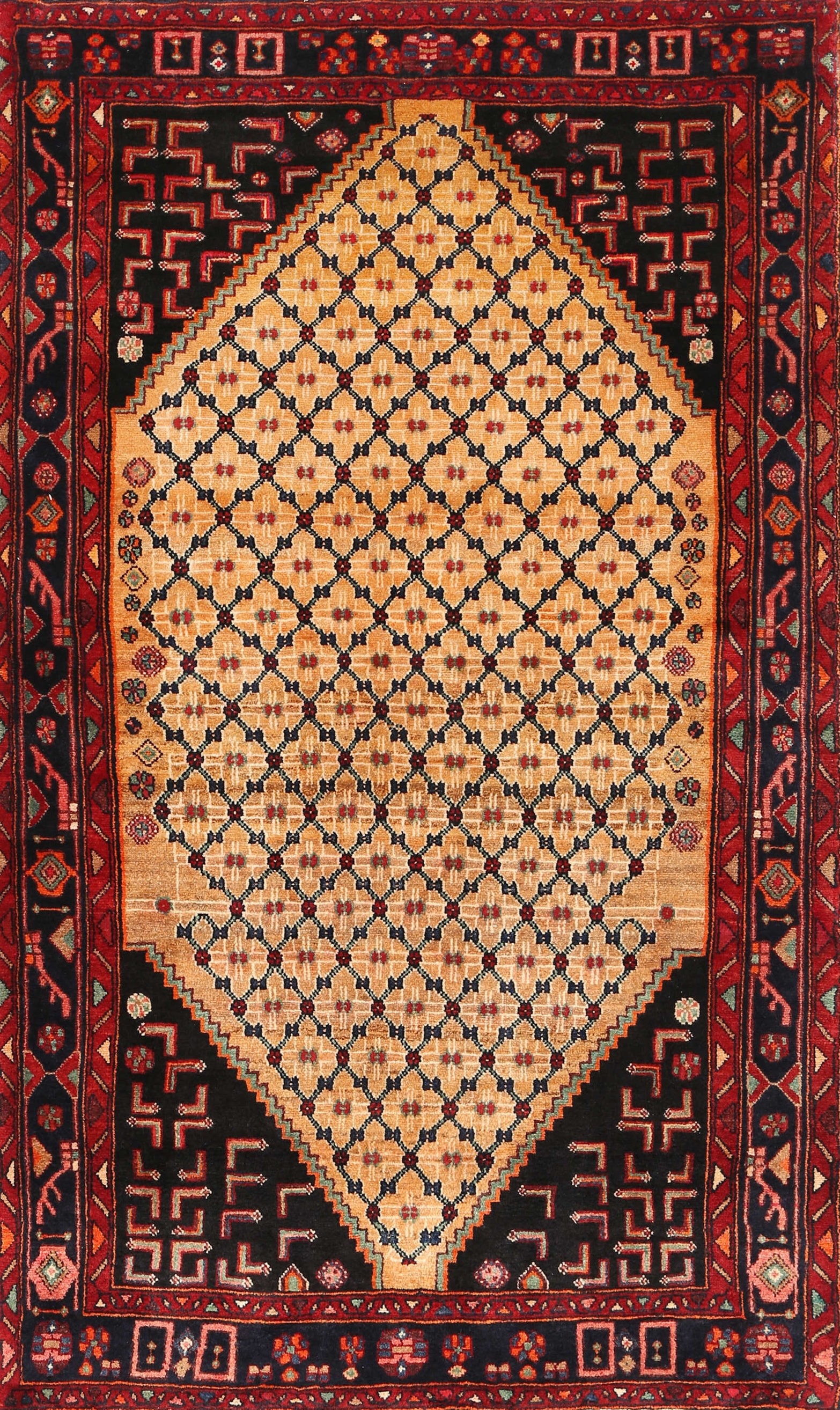 Bungalow Rose Oriental Wool Brown/Red Area Rug - Wayfair Canada