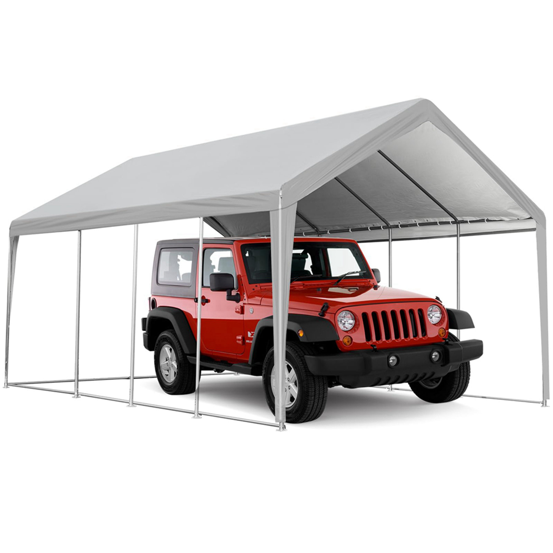 Homhougo Carport 13×25 FT Heavy Duty Car Carport Canopy - Wayfair Canada