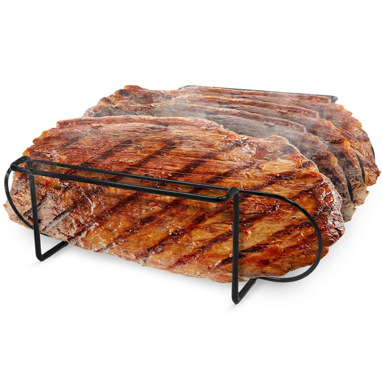 Sorbus Non-Stick Metal Rib Rack in Black & Reviews | Wayfair