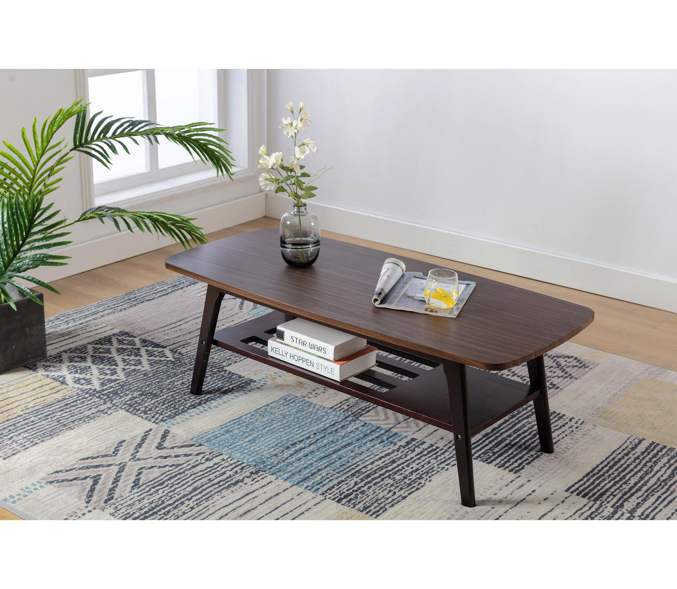 George Oliver Table basse simple en bois massif Hachaliah - Wayfair Canada