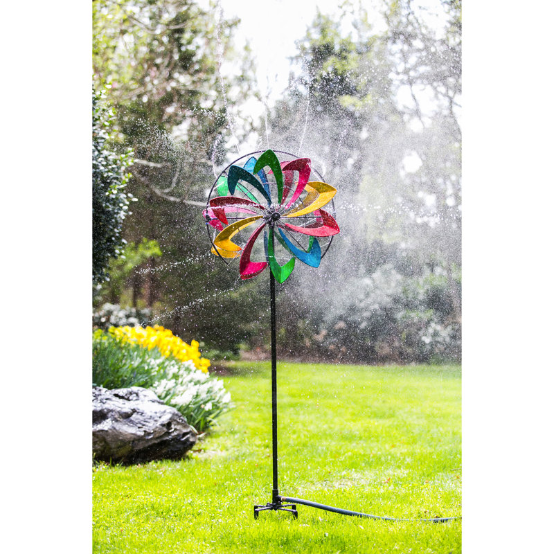 Latitude Run® Kattan Multicolor Hydro Wind Spinner | Wayfair