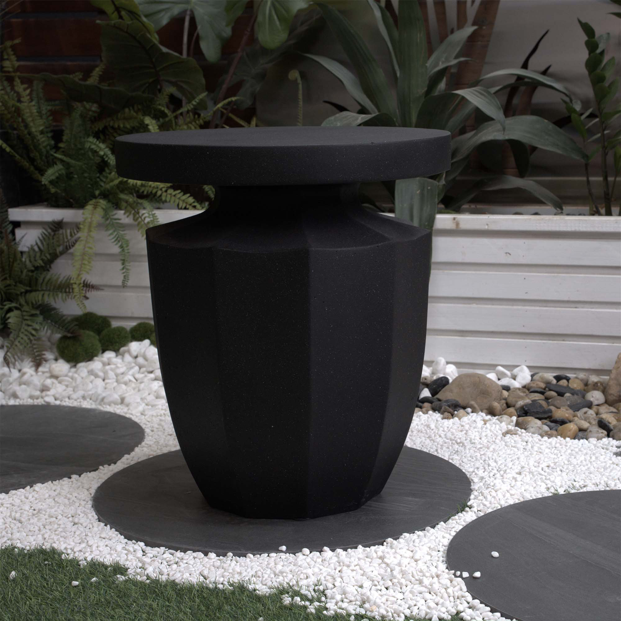 Hokku Designs Decorative Garden End Table, 20.3" H Modern Heavy Duty ...