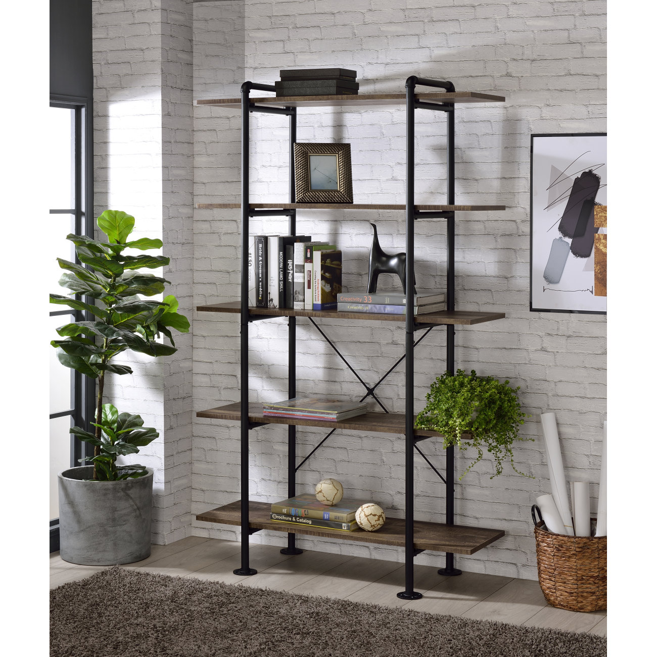 Latitude Run® Nefo Modern Bookcase - Wayfair Canada