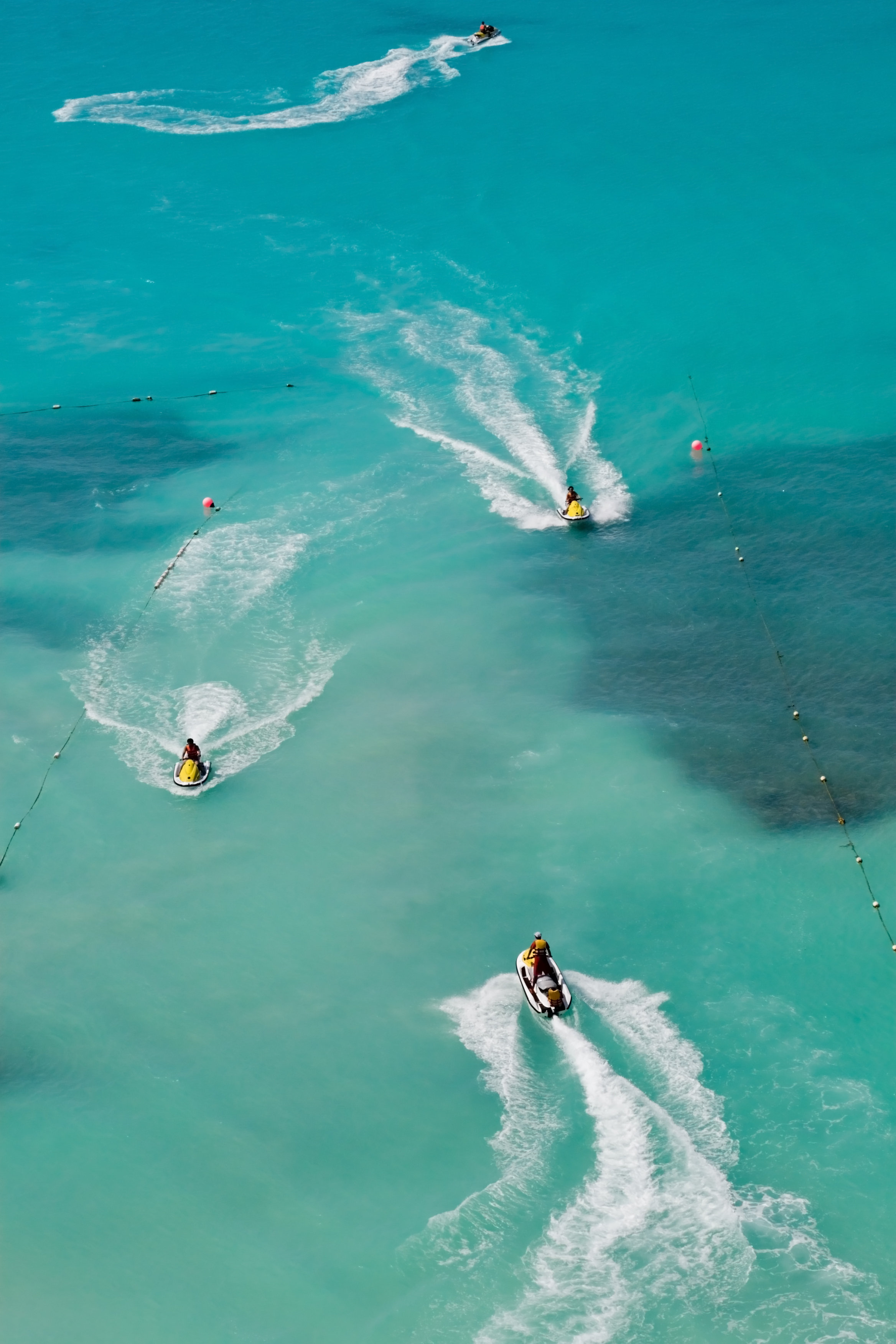 Highland Dunes Tropical Jet Skis by Cmcderm1 - Wrapped Canvas ...