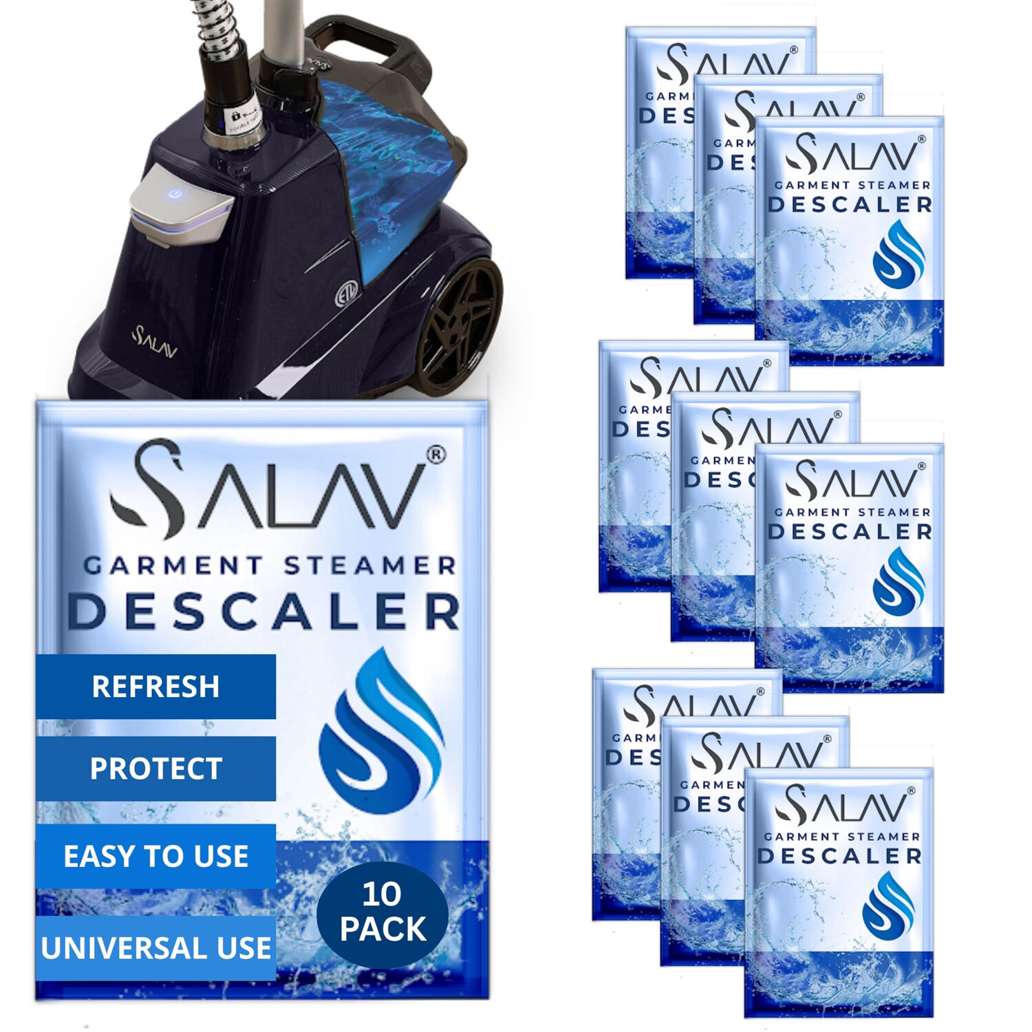 SALAV Garment Steamer Descaling Packets, 10-Pack | Wayfair
