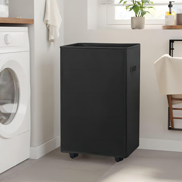 Rebrilliant Rolling Laundry Basket with Handles & Reviews | Wayfair