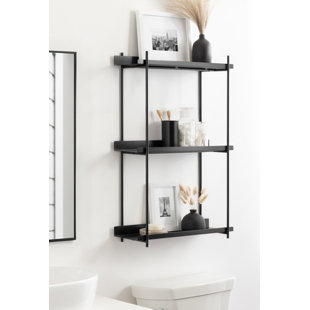 Black Metal Wall & Display Shelves You'll Love | Wayfair