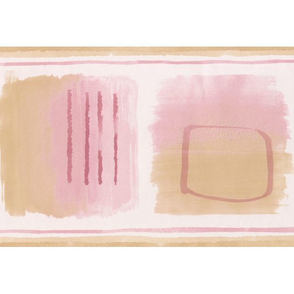 CONCORD WALLCOVERINGS ™ Paint 15' L x 7'' W Abstract Wallpaper Border ...