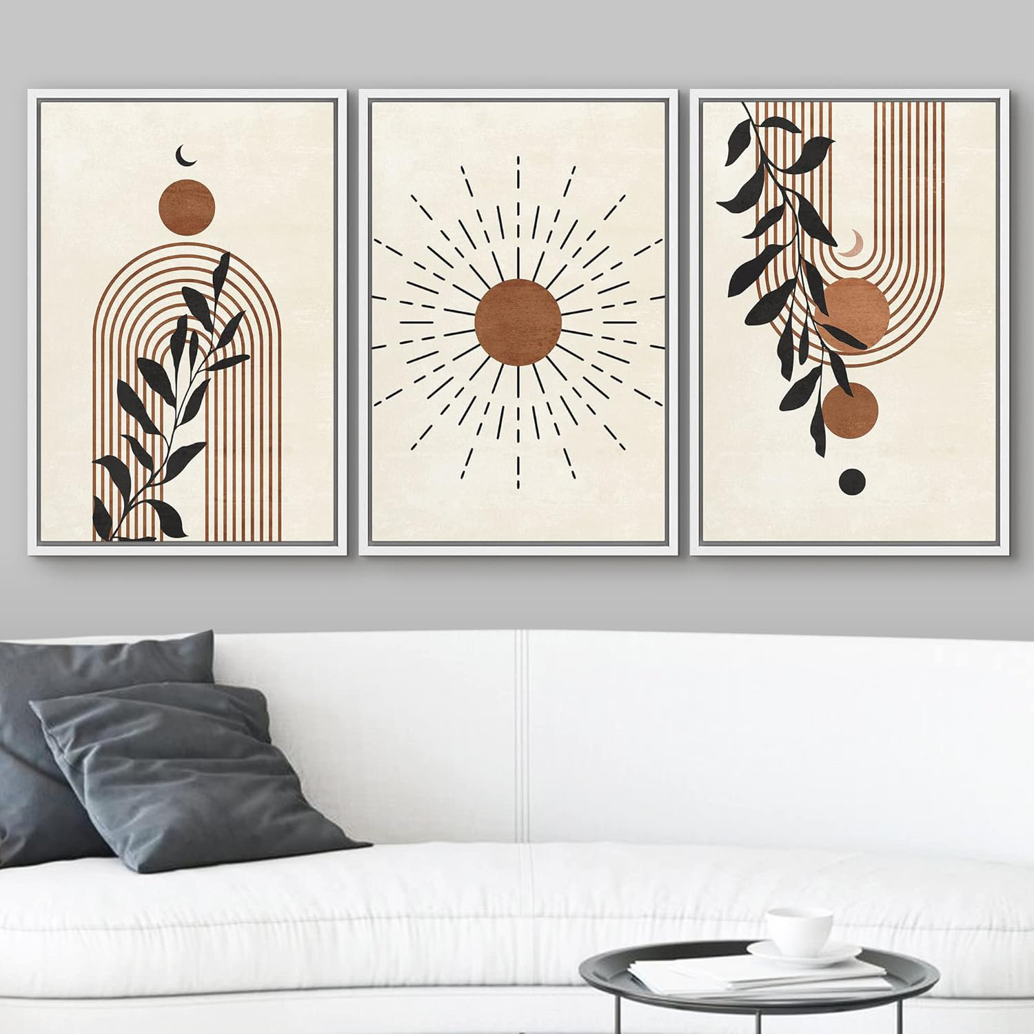 geometric monstera leaf