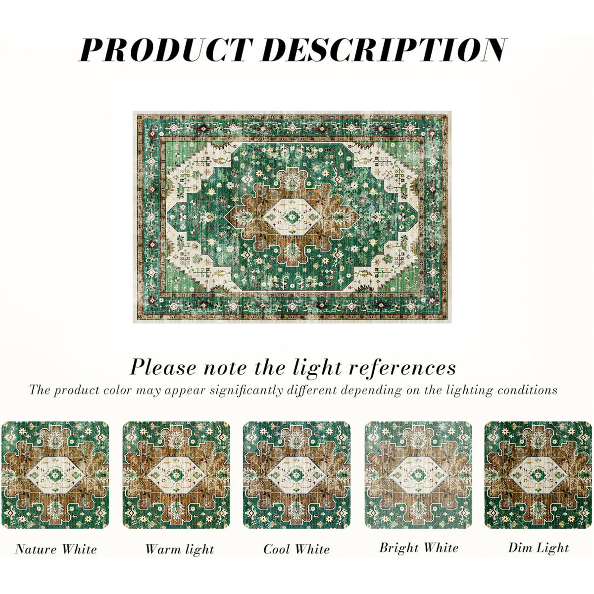 Bungalow Rose Elaine Machine Washable Oriental Area Rug for Living Room ...