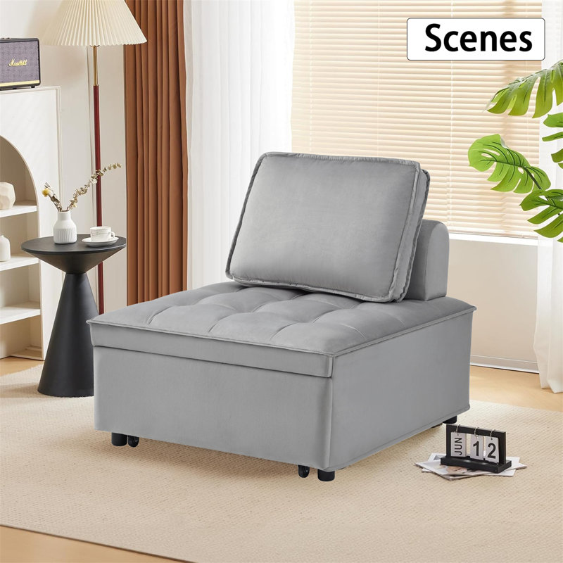 Ebern Designs Sharry Sleeper Chair Bed Pull Out Chair Bed, Sofa Bed ...