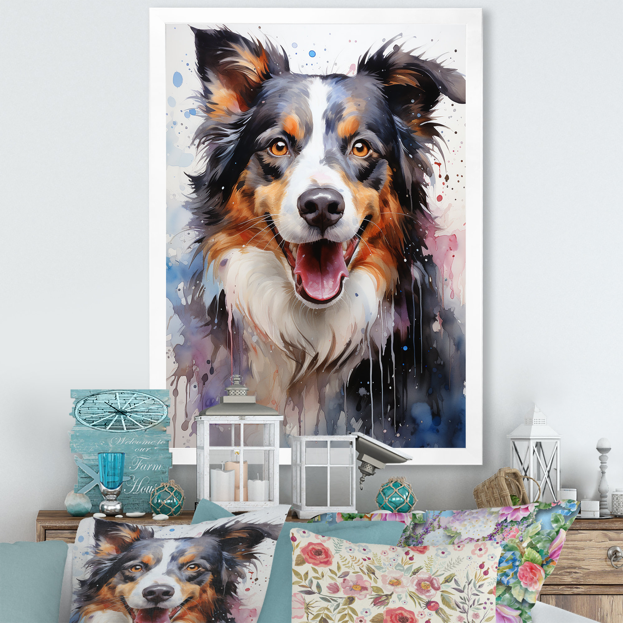 Winston Porter Border Collie Brilliance I On Canvas Print - Wayfair Canada