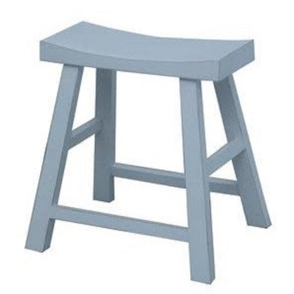 World Menagerie Mayers 50cm Tall Solid Wood Stool | Wayfair.co.uk