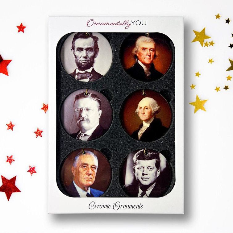 The Holiday Aisle® Great United States Presidents Ornament Bundle ...