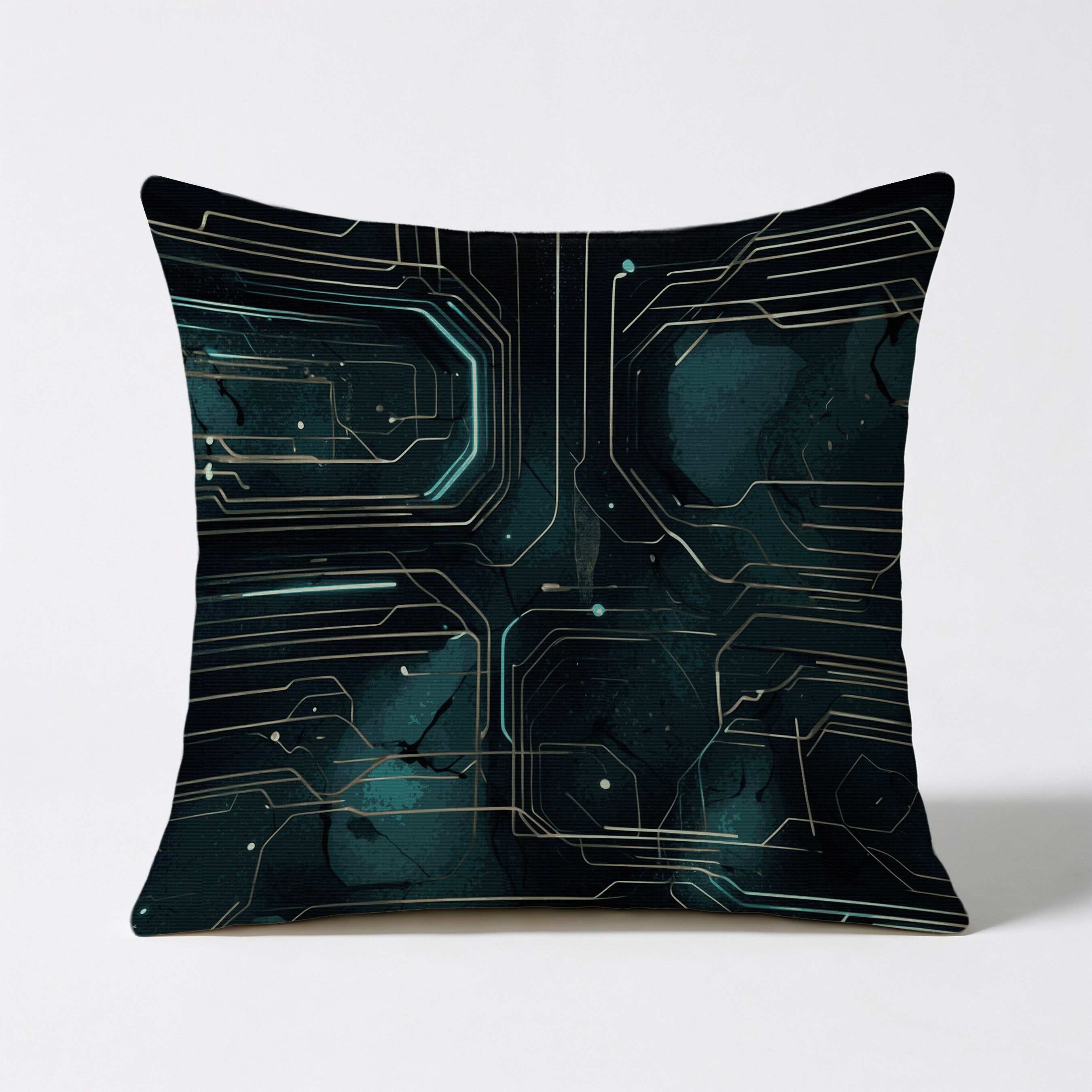 Rugolution Orbit Fracture Indoor And Outdoor Throw Pillow | Wayfair