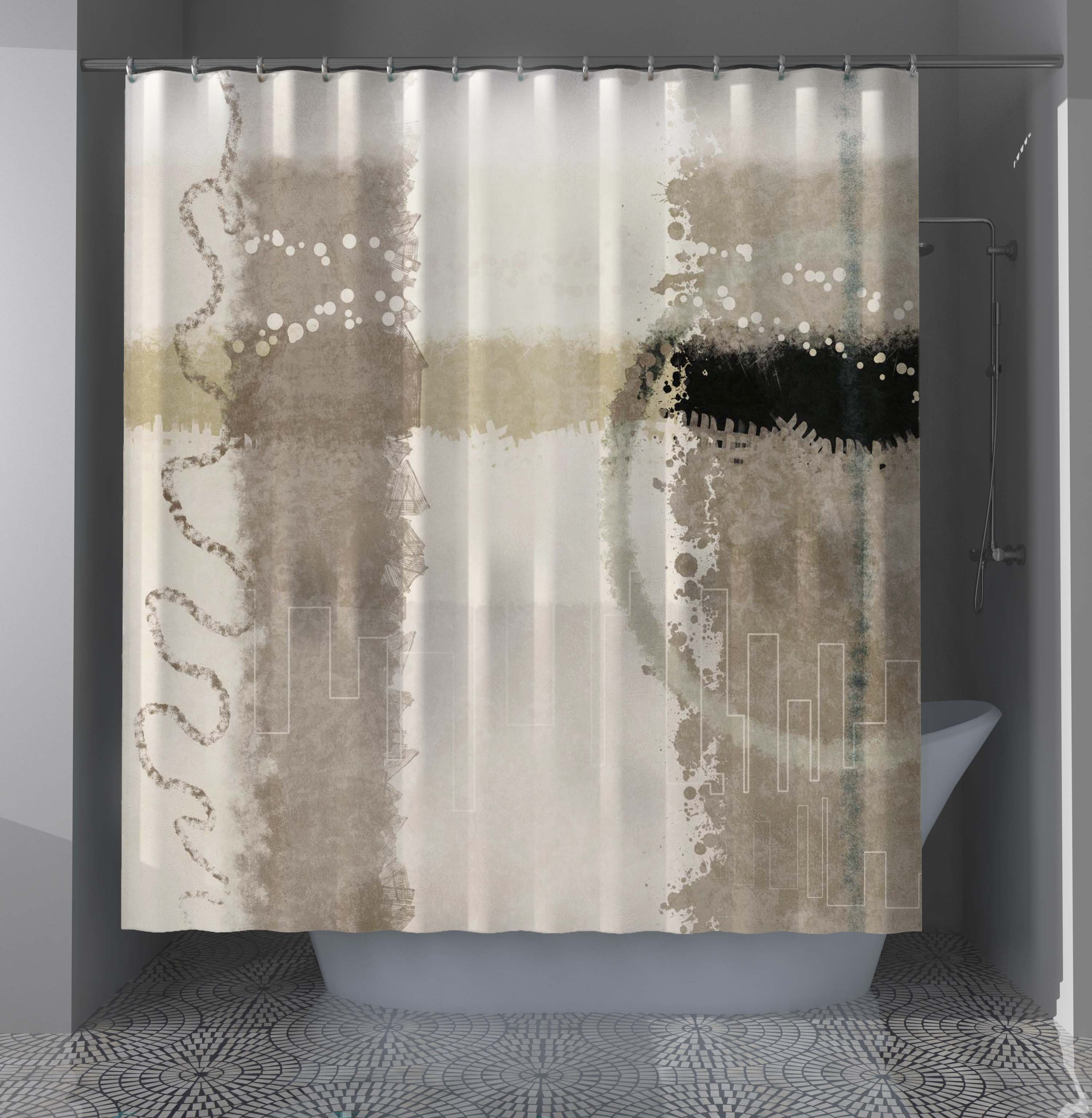 East Urban Home Simple Spicy Shower Curtain | Wayfair