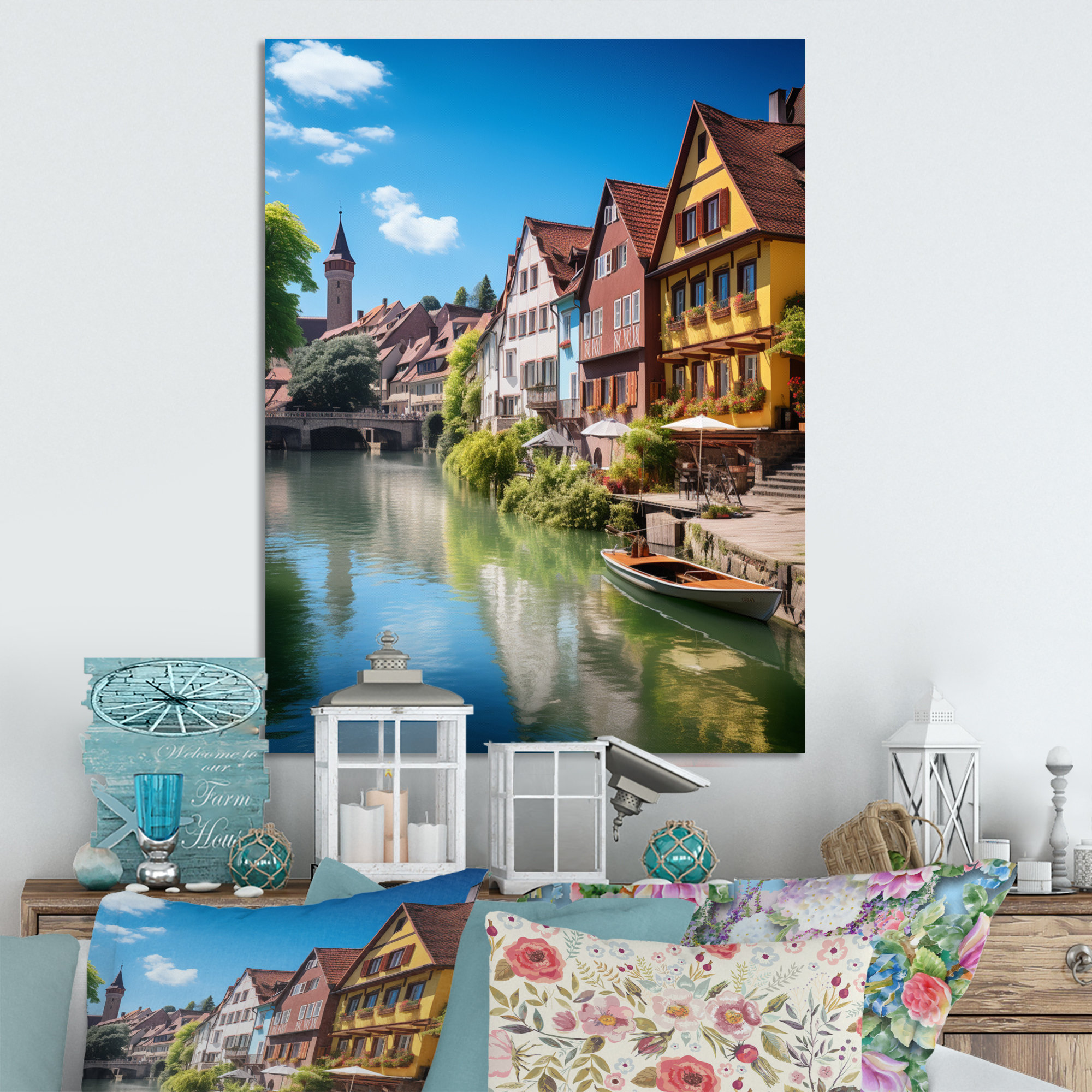 Latitude Run® Germany River Wanderlust - Germany Metal Wall Art Living ...