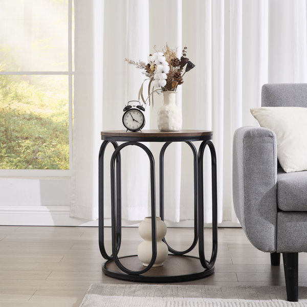 17 Stories Carnforth 3 - Piece Modern Industrial Living Room Table Set ...