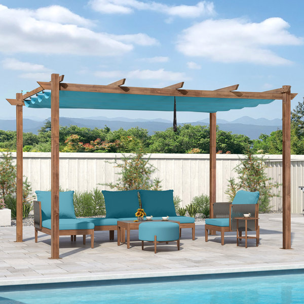 Blue Elephant 4m x 3m Aluminum Pergola | Wayfair.co.uk
