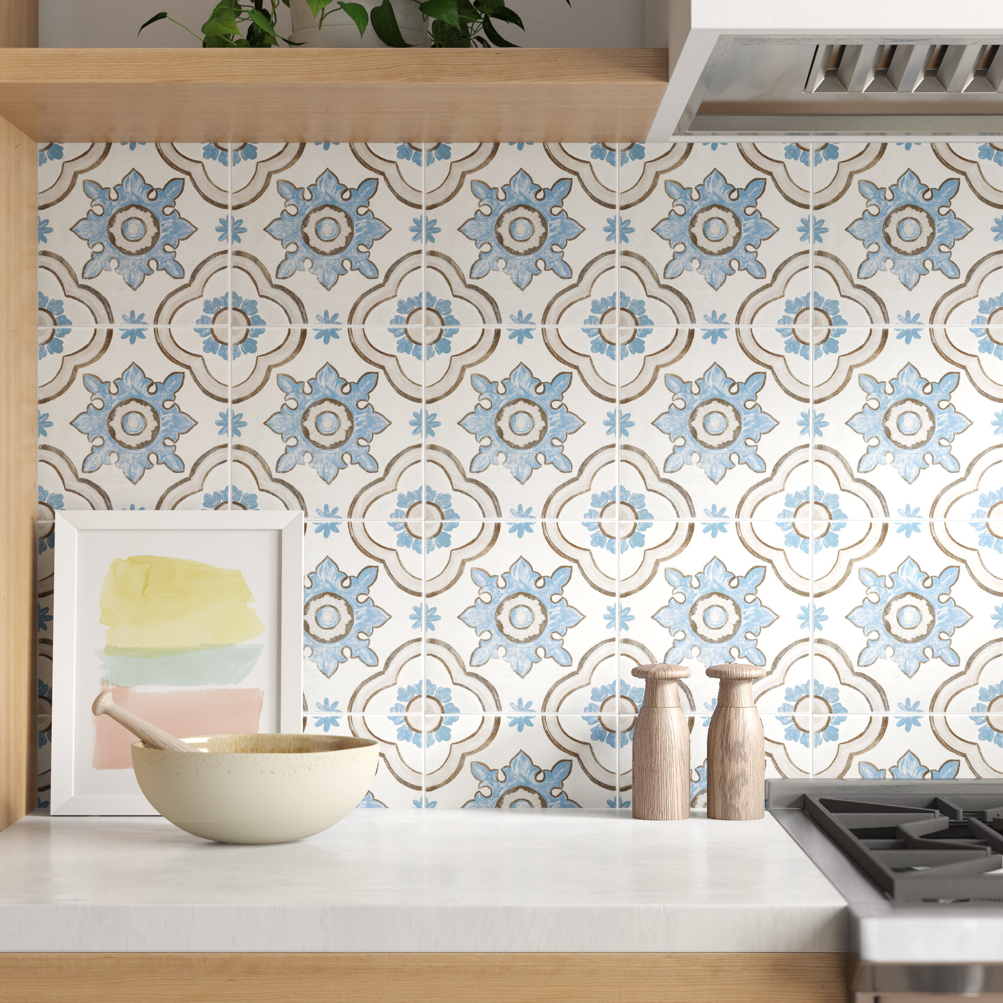 Bond Tile Valencia 8" x 8" Porcelain Spanish Wall & Floor Tile ...