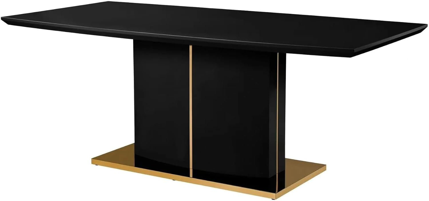 Mercer41 Nova Shirlene - Luxury Rectangular Dinner Table with High ...