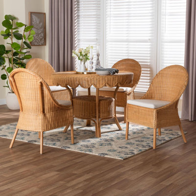 wicker dining set indoor
