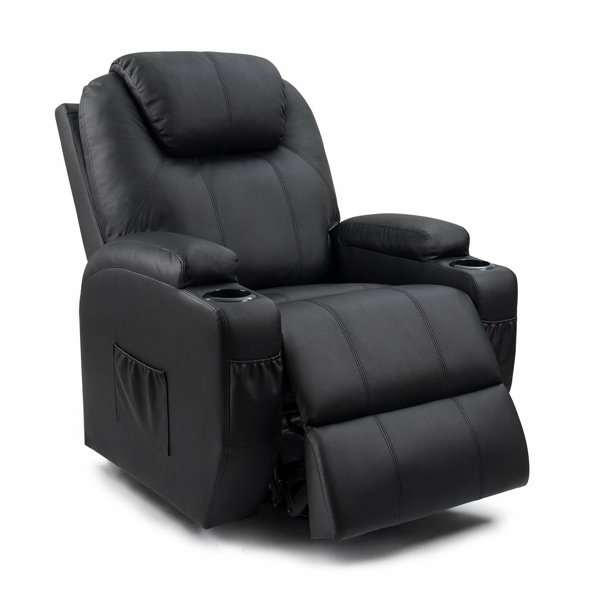 Faux Leather Recliners You'll Love | Wayfair