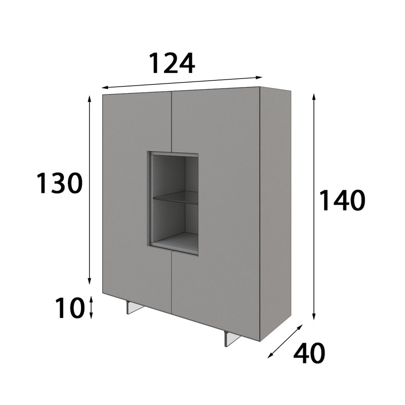 Orren Ellis Ulrica 48" Wide Server | Wayfair