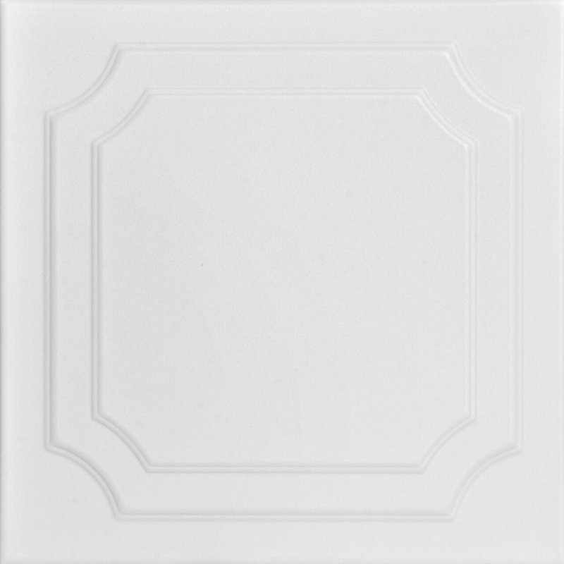A La Maison Ceilings Virginian 1.6 ft. x 1.6 ft. Polystyrene Glue-up ...