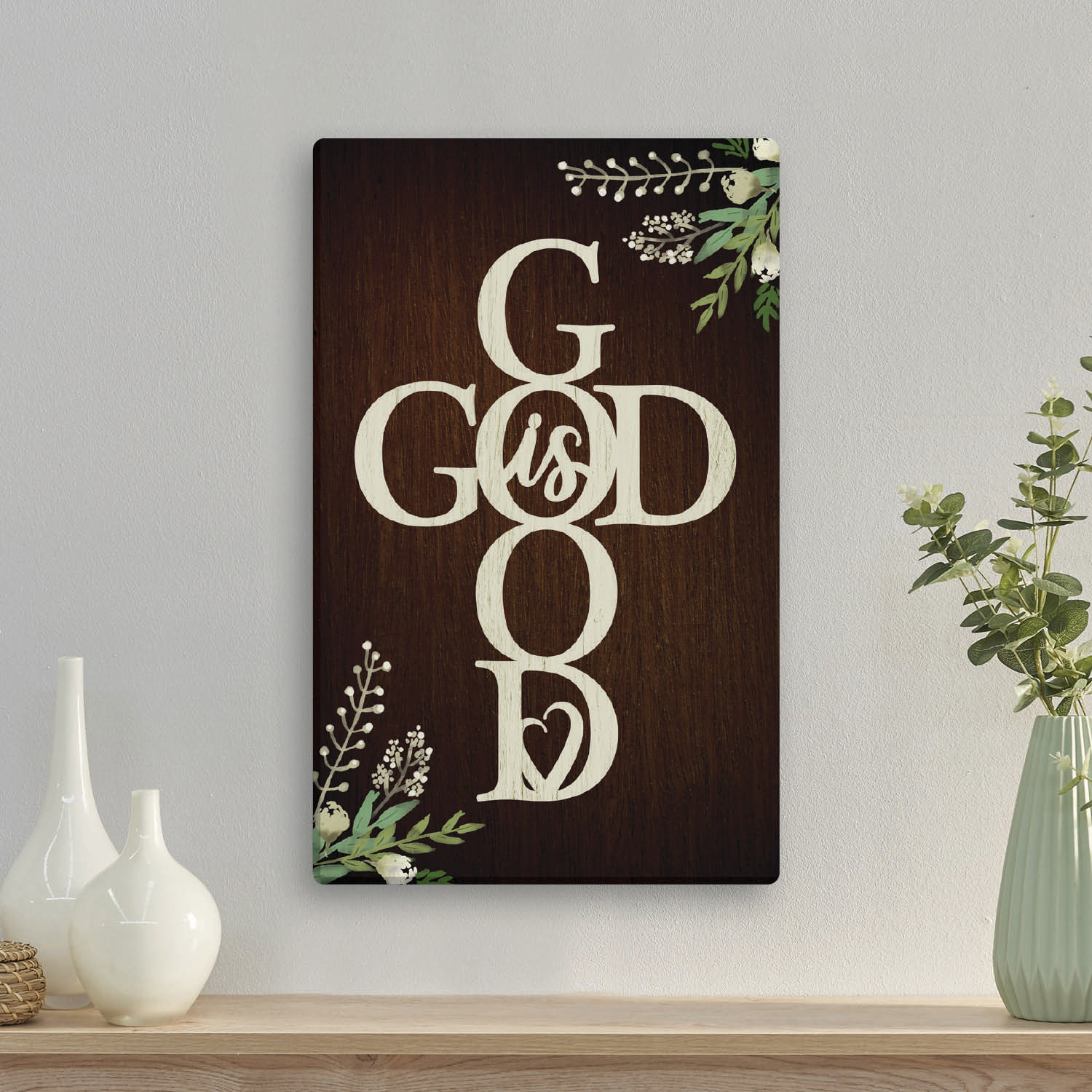Trinx God Is Good Canvas Print | Wall Art For Kitchen, Office, Hallway ...