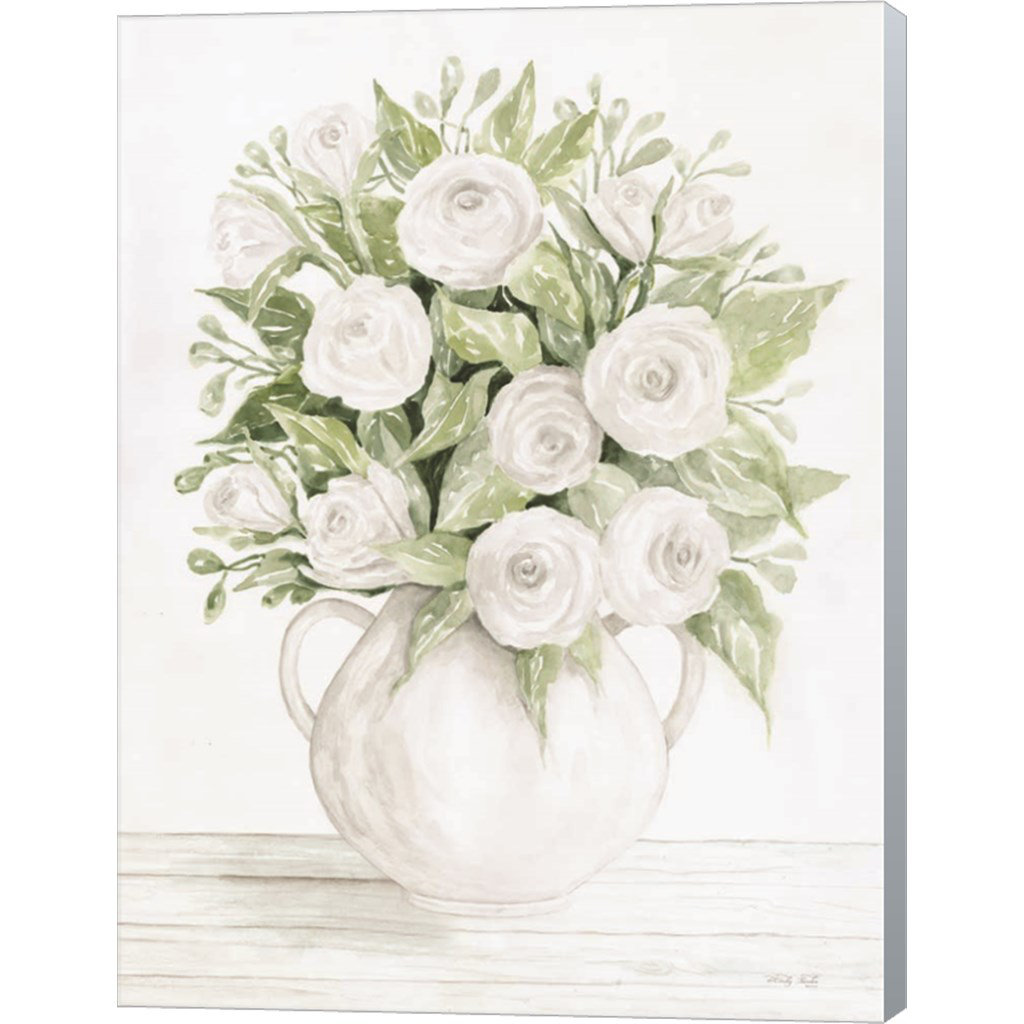 Red Barrel Studio® Soft Roses by Cindy Jacobs - Wrapped Canvas Painting ...