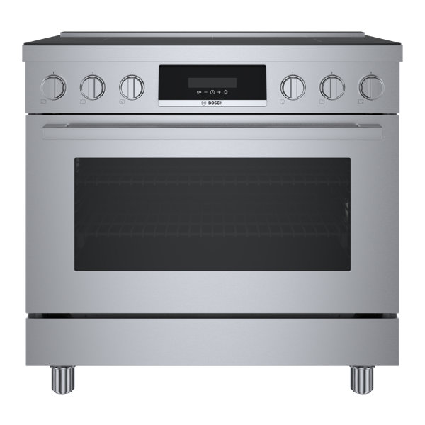 Bosch - 800 Series 36-Inch Industrial Style Induction Free-Standing ...
