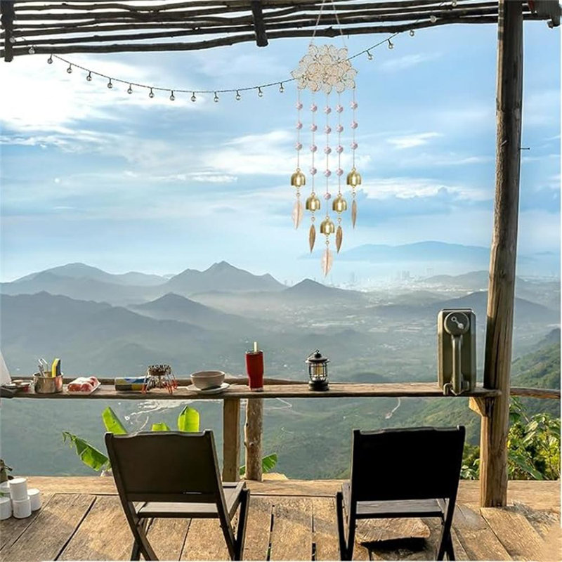 Arlmont & Co. Crystal Suncatchers Wind Chimes Outdoor | Wayfair