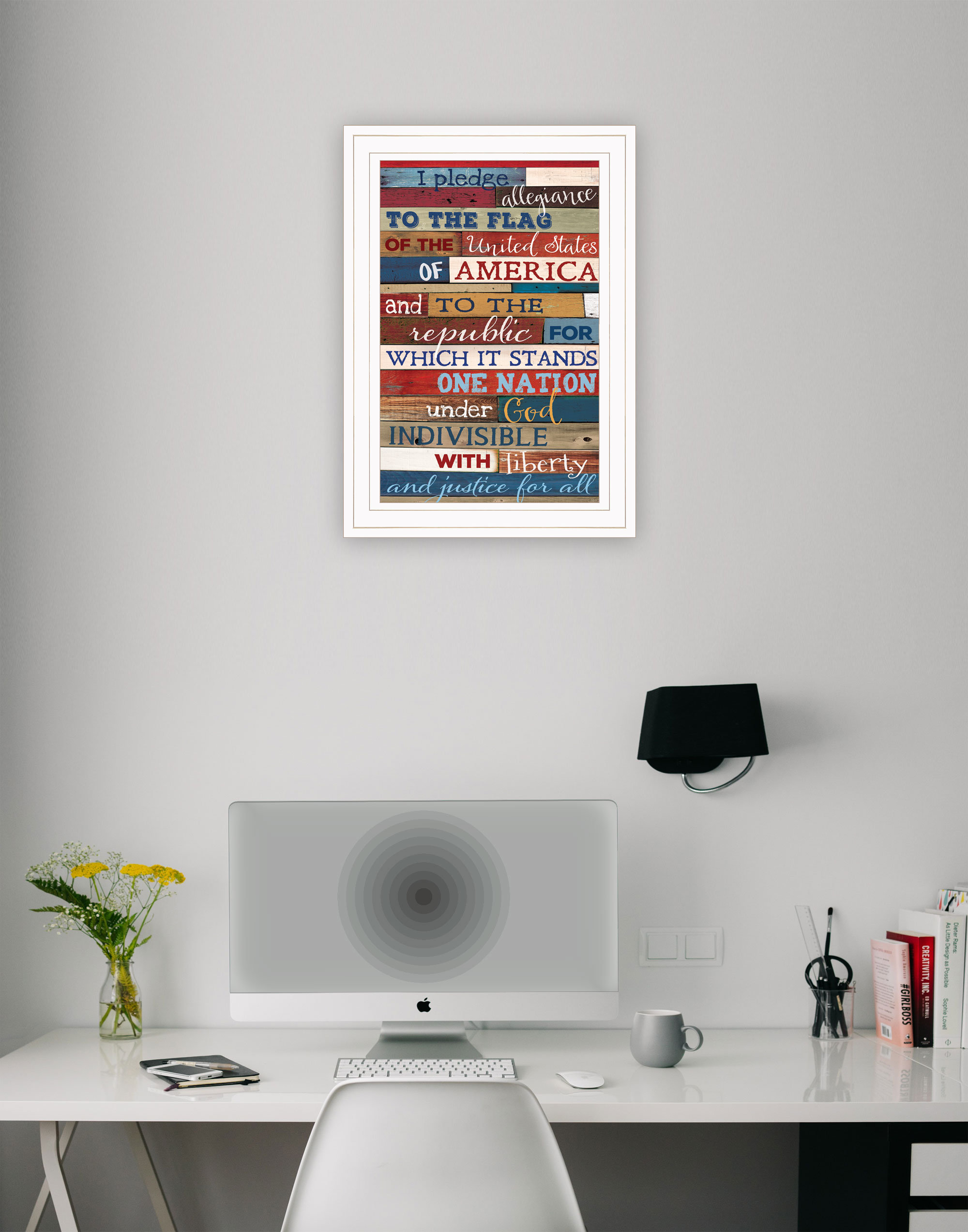 Winston Porter Pledge of Allegiance Framed Wall Art for Living Room ...
