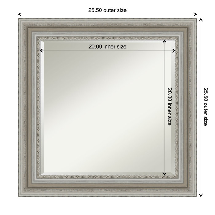 One Allium Way® Gerard Flat Wall Mirror & Reviews | Wayfair