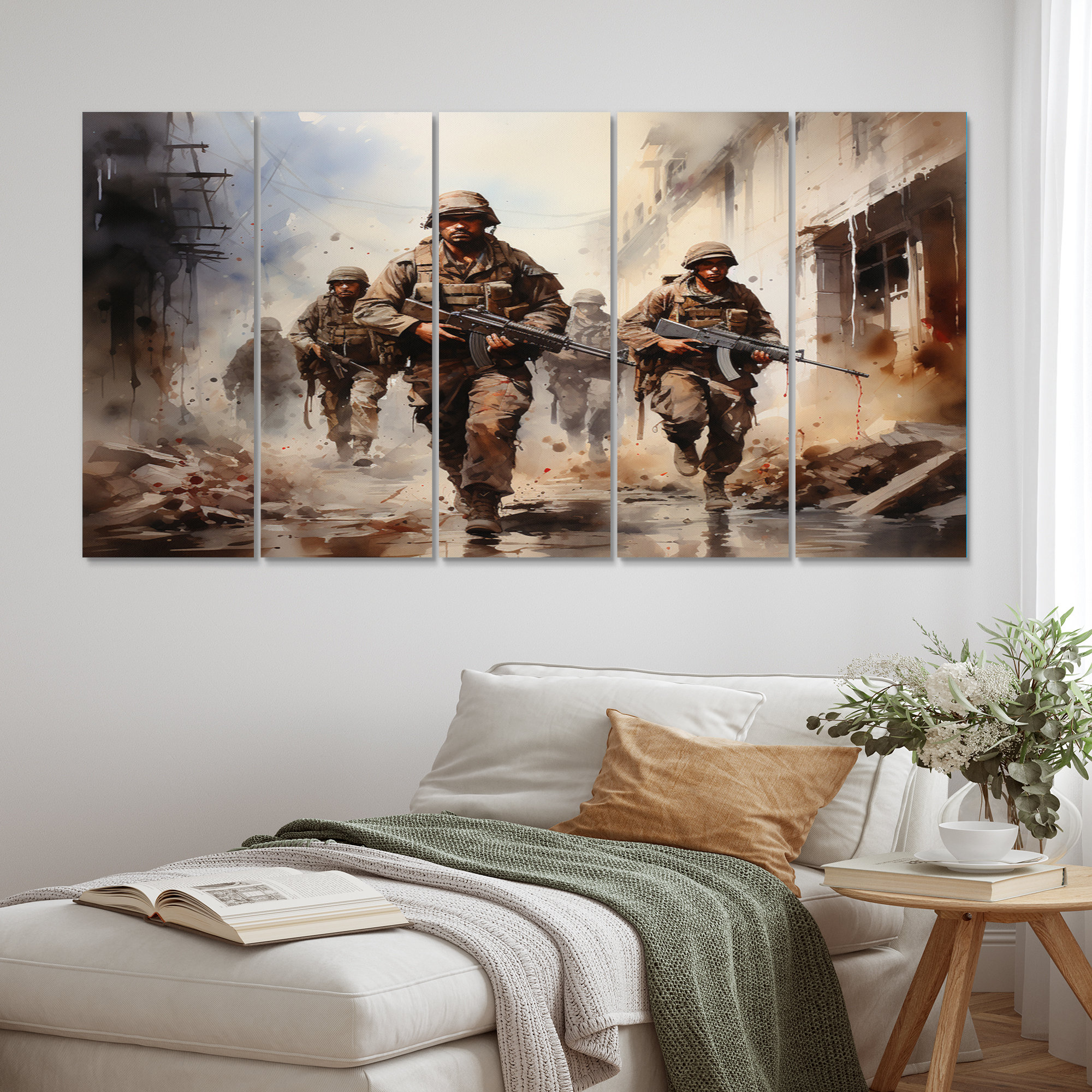 Lark Manor Us Military In Mission II - Army Canvas Print - 5 Equal ...