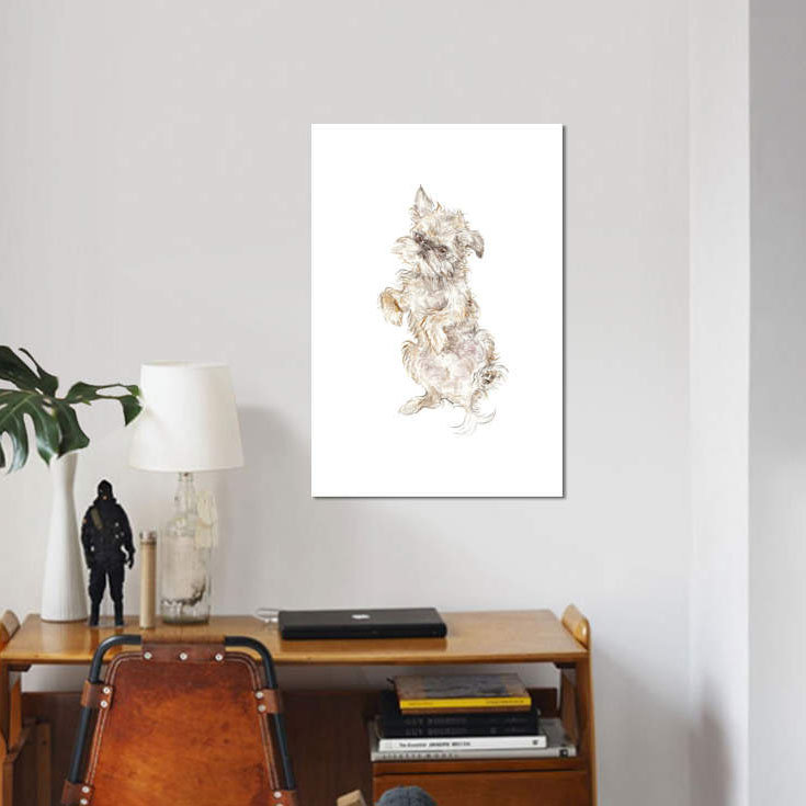 East Urban Home Brussels Griffon - Wrapped Canvas Print | Wayfair