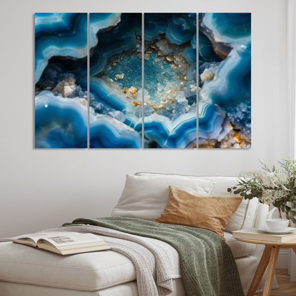 DesignArt Geode Gems I On Metal 4 Pieces Set - Wayfair Canada