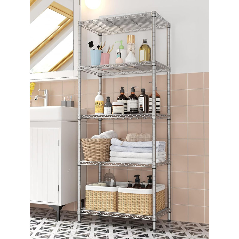 Rebrilliant 5 Tier Storage Rack ,Wire Shelving Unit Storage Shelves ...
