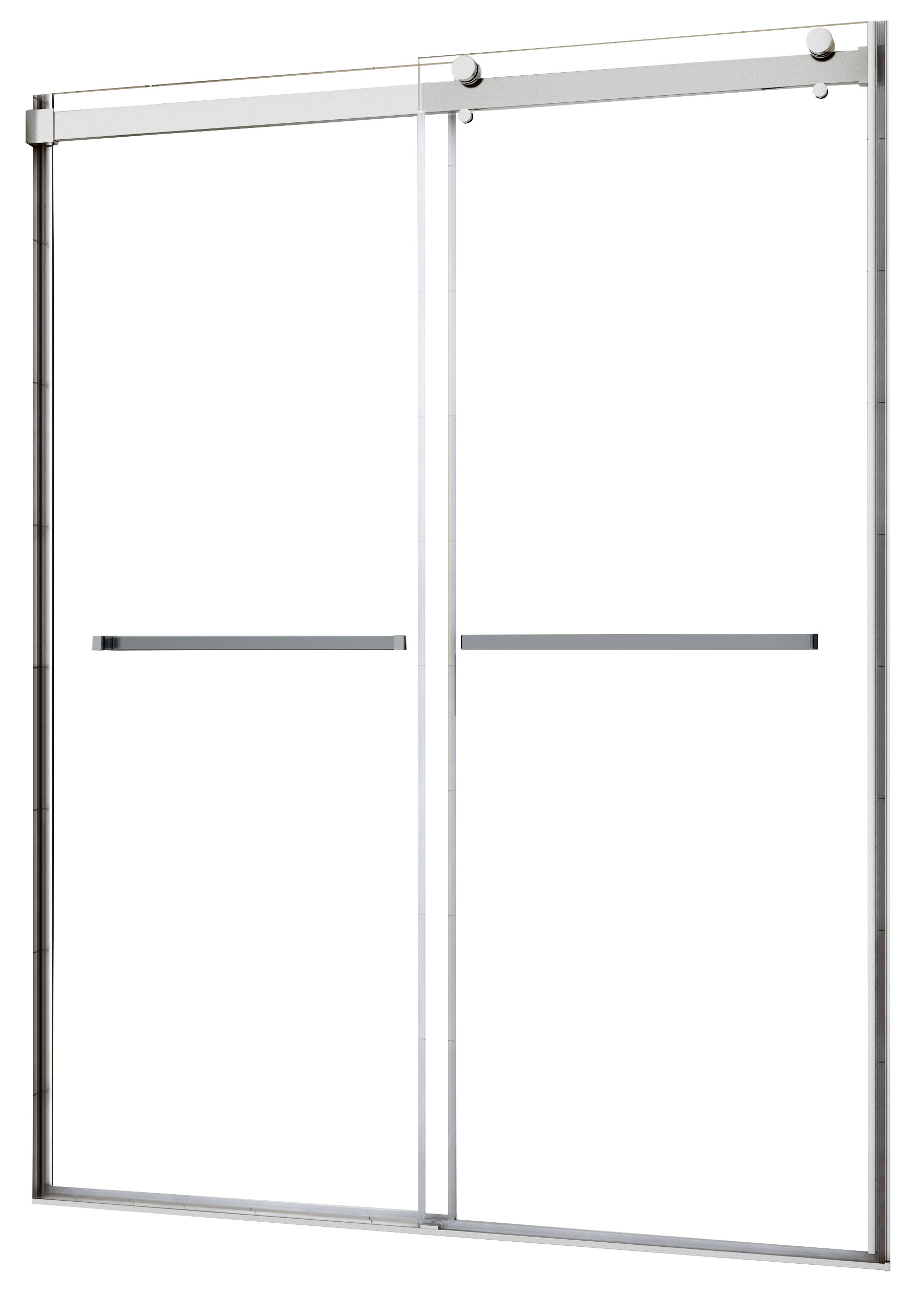 Craft + Main Lagoon Roller 59'' x 63'' Double Sliding Tub Door ...