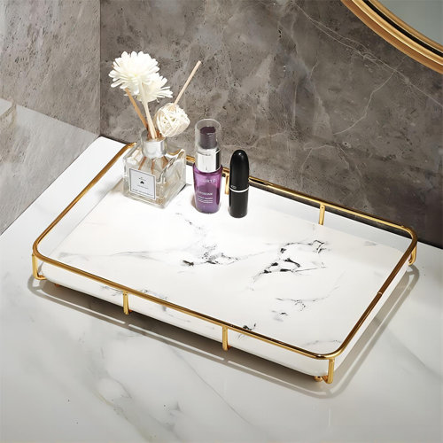 Everly Quinn Bathroom Accessory Tray | Wayfair