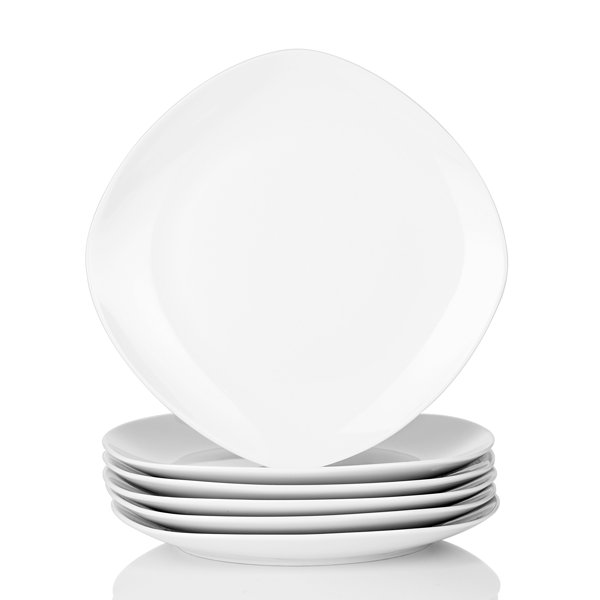 MALACASA 24.7cm Porcelain China Commercial Dishwasher Safe Dinner Plate ...