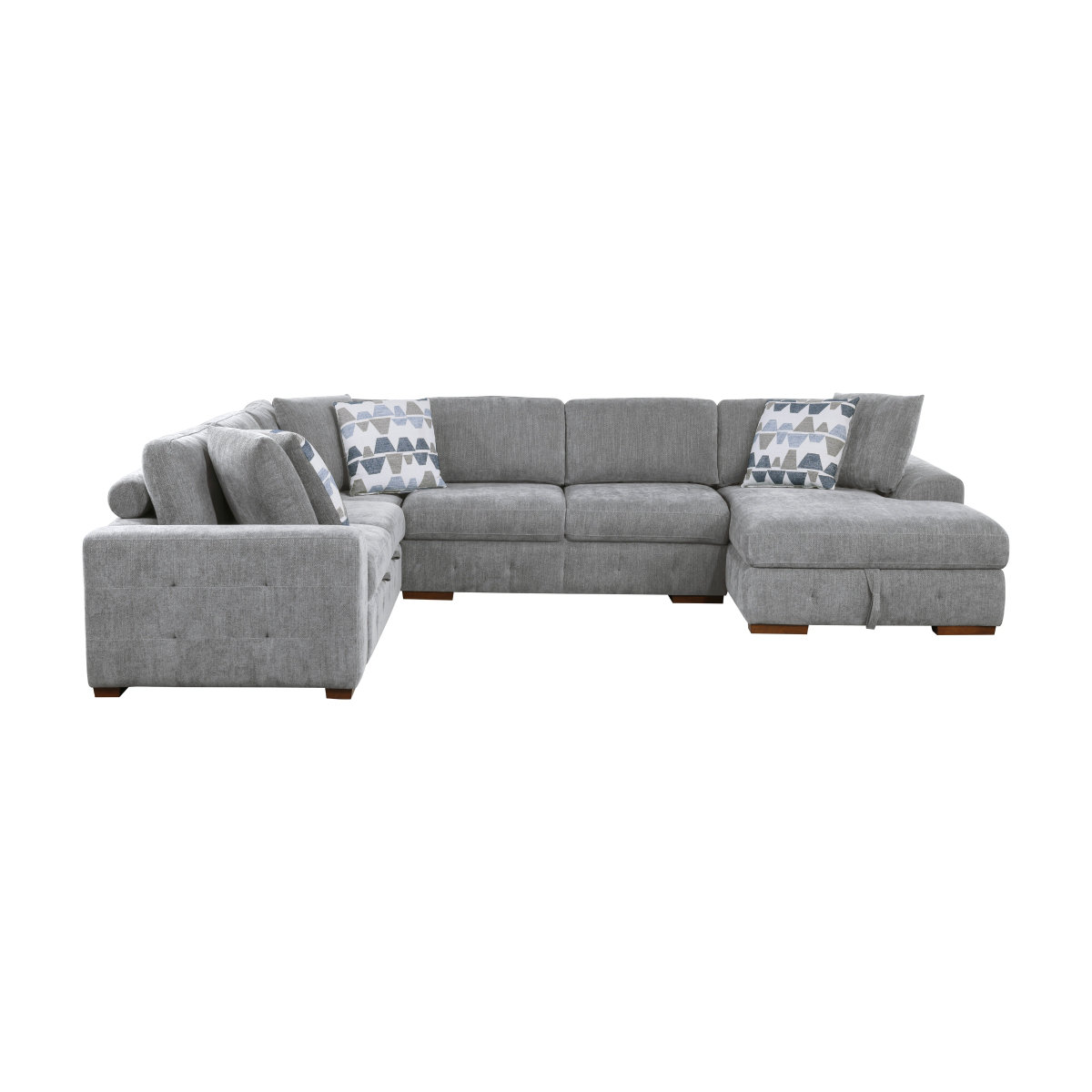 Hokku Designs Raife 4-Piece Sectional with Chaise | Wayfair