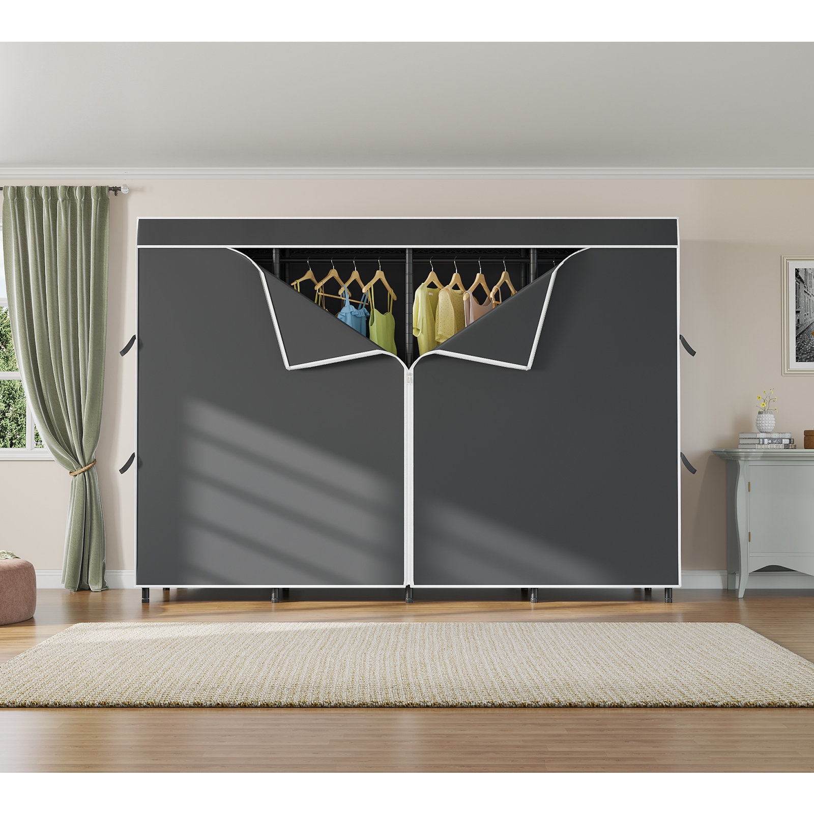 VIPEK V40C Plus Heavy Duty Coverd Clothes Rack, Clothing Rack with ...