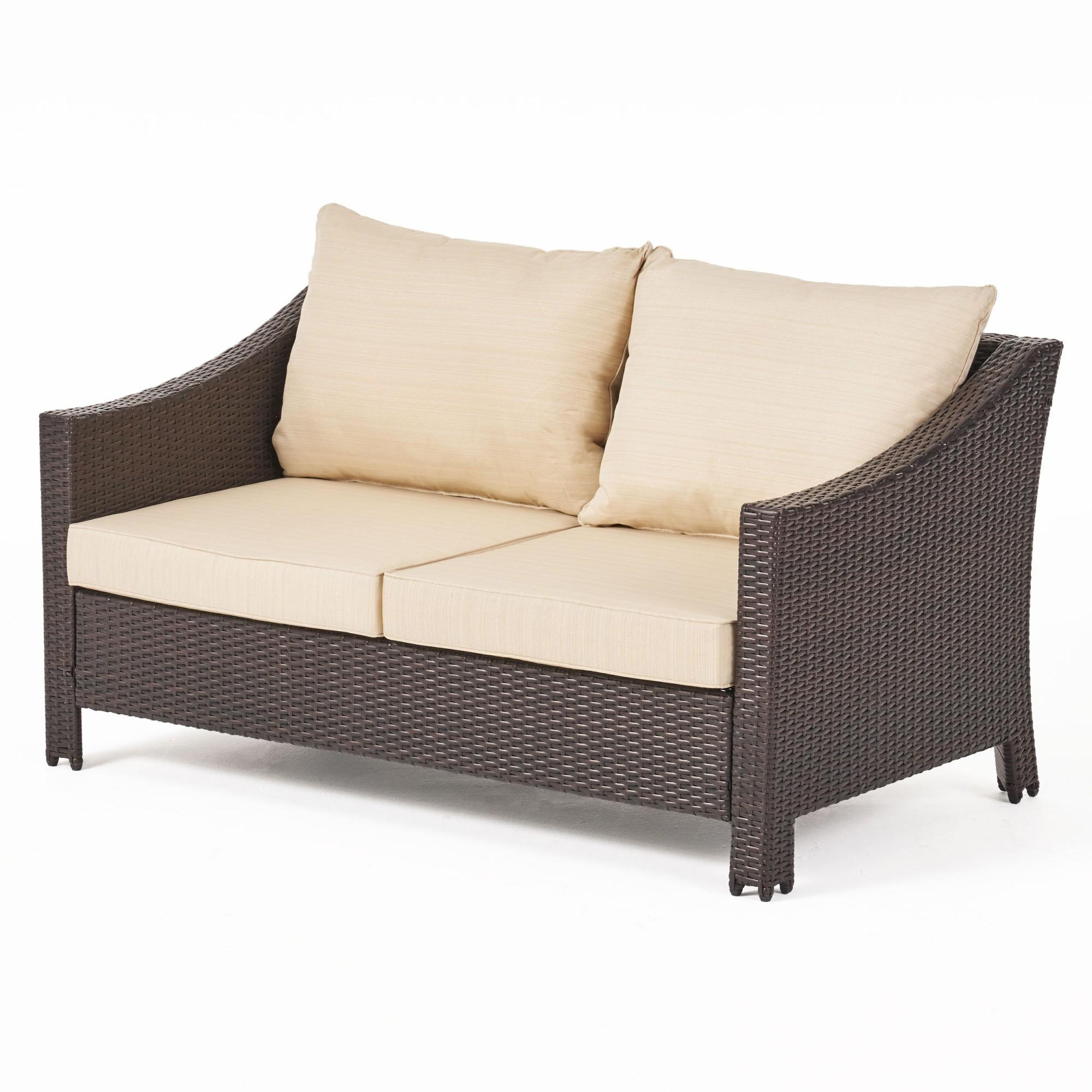 George Oliver Outdoor PE Wicker Talking Set 2 Pcs | Wayfair
