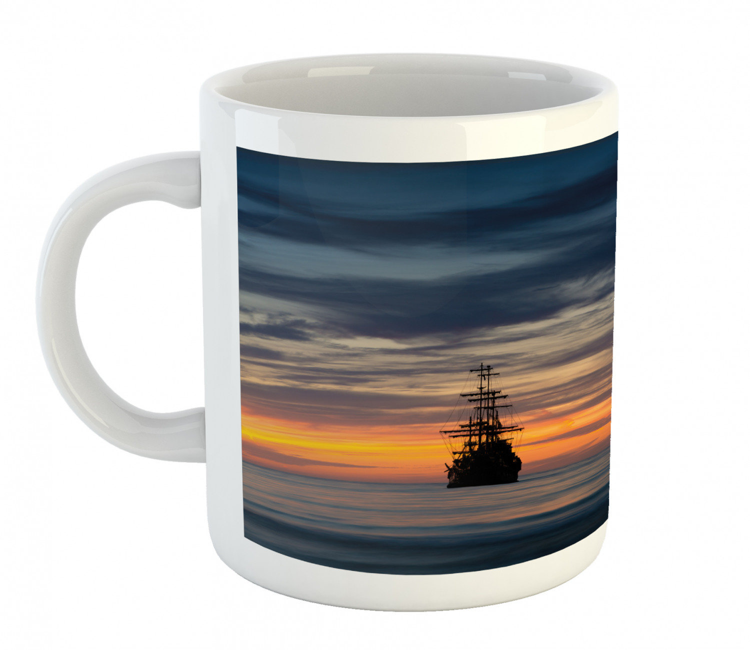 East Urban Home Pirate Ship Coffee Mug | Wayfair