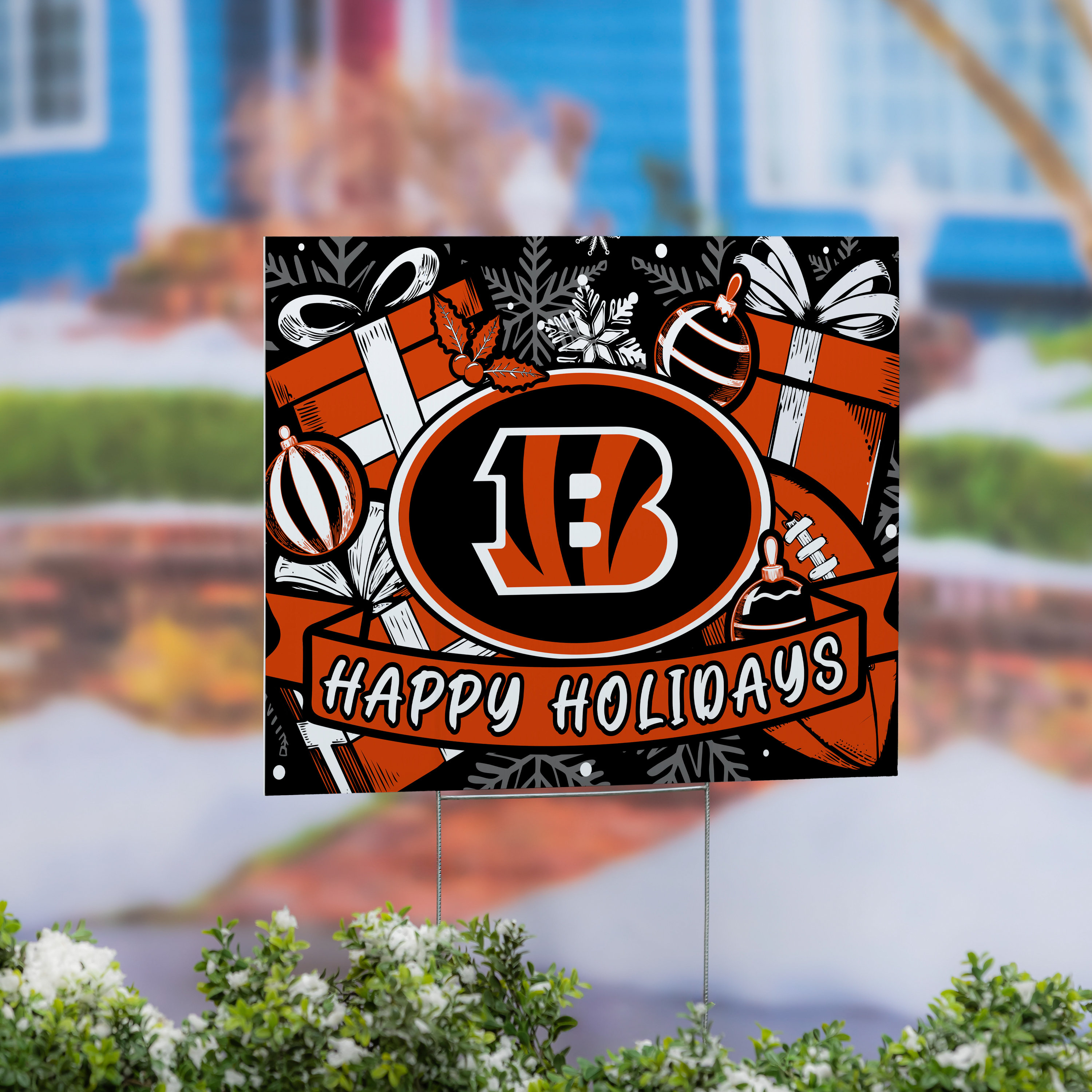 Ophelia & Co. Cincinnati Bengals Yard Sign, Holiday | Wayfair